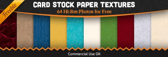 Free Paper Texture Pack: 64 High Resolution Card Stock Photos