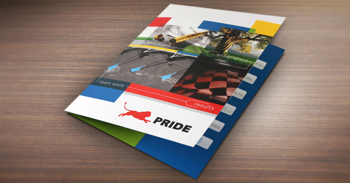 Pride Global Corporate Pocket Folder Design