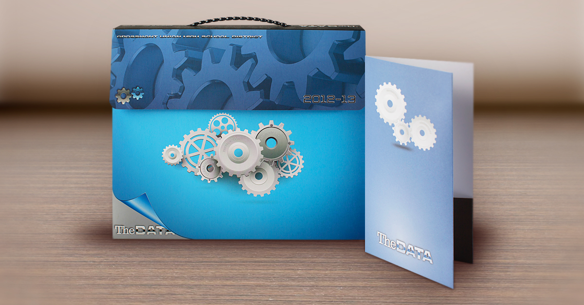 High School Pocket Folder Design for Grossmont Union District