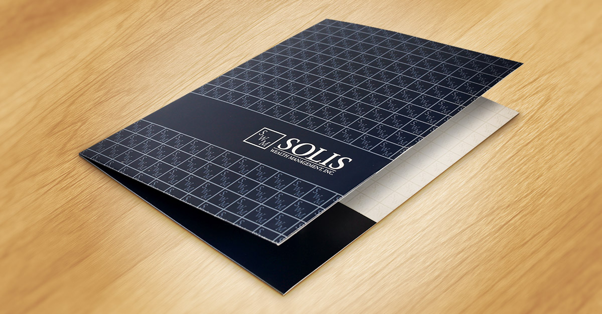 Solis Wealth Management, Inc. Pocket Folder Design