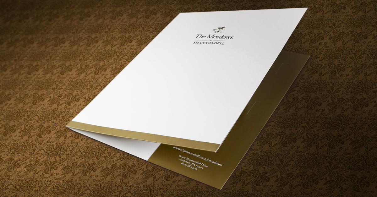 The Meadows at Shannondell Pocket Folder Design
