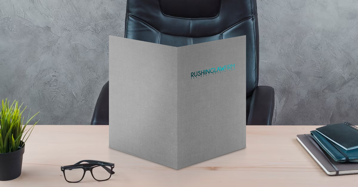 Folder Design: Rushing Law Firm Presentation Folders