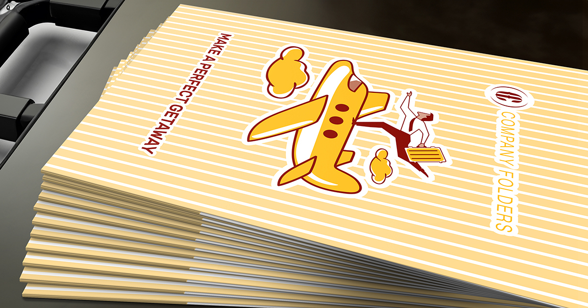 Perfect Getaway - Free Travel Folder Template (Ai)