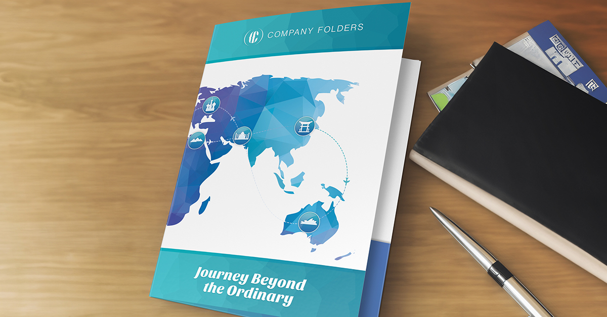 Journey - Free Travel Presentation Folder Template (PSD)