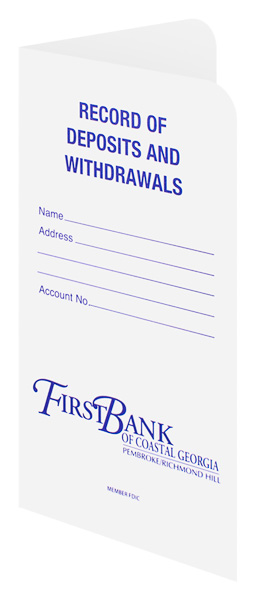 Custom Printed 3 3/4 x 7 Receipt Holder