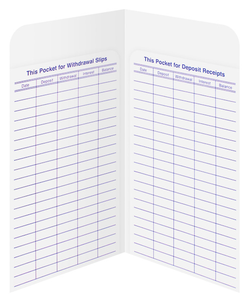 Custom Printed 3 3/4 x 7 Receipt Holder