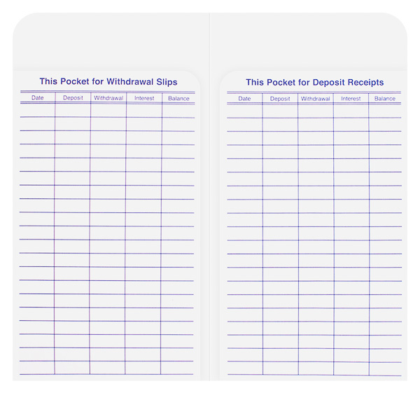 Custom Printed 3 3/4 x 7 Receipt Holder