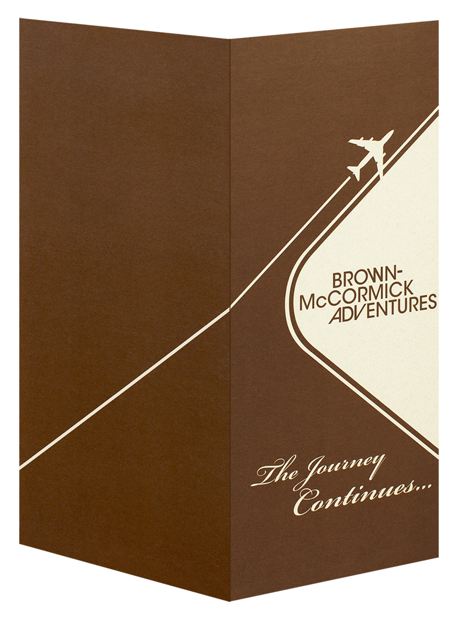 Custom Printed 4 x 9 1/4 Left Pocket Small Presentation Folder