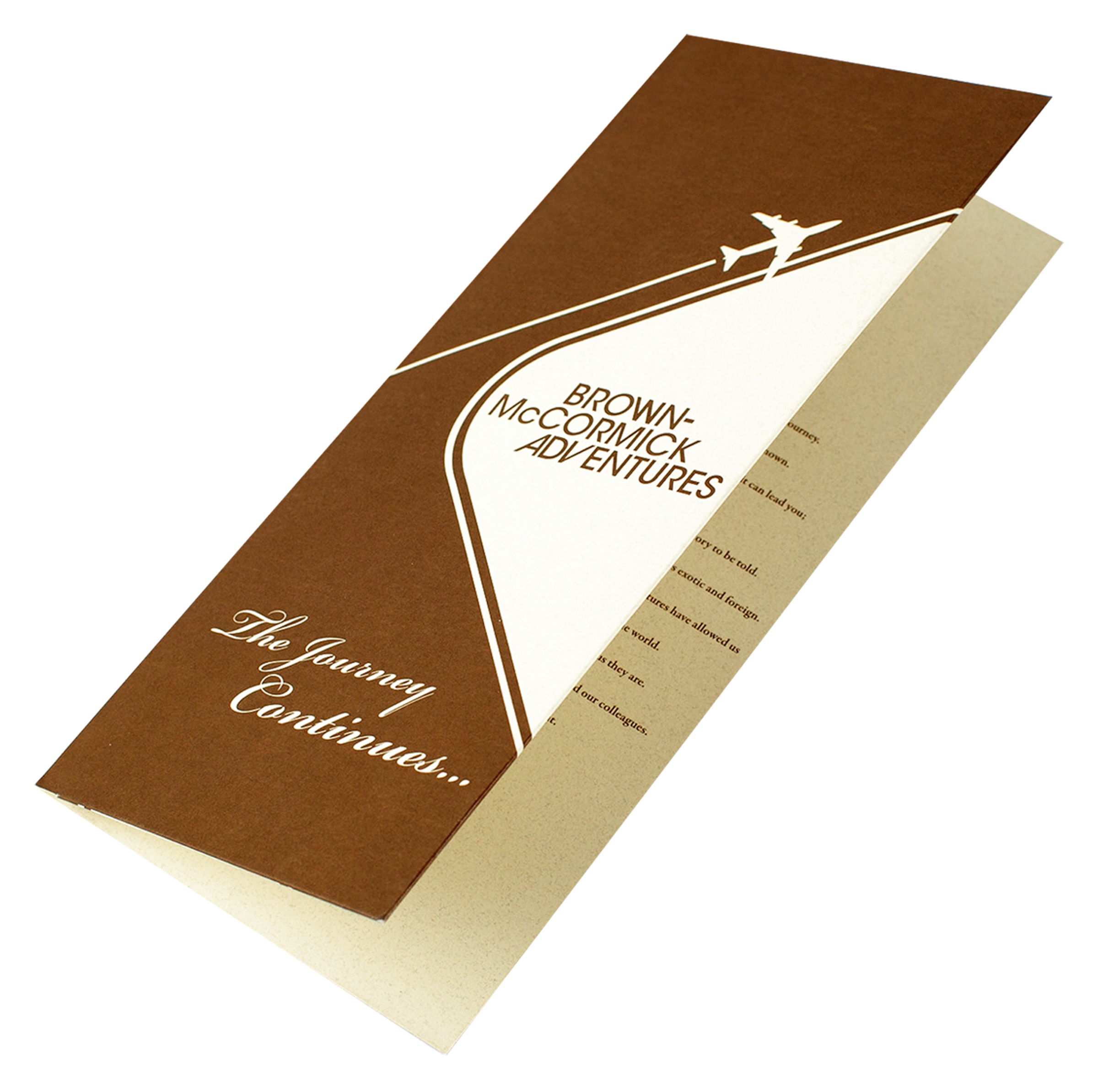 Custom Printed 4 x 9 1/4 Left Pocket Small Presentation Folder