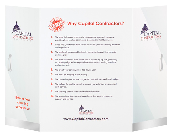 Custom Printed Center Pocket Gatefold Presentation Folder