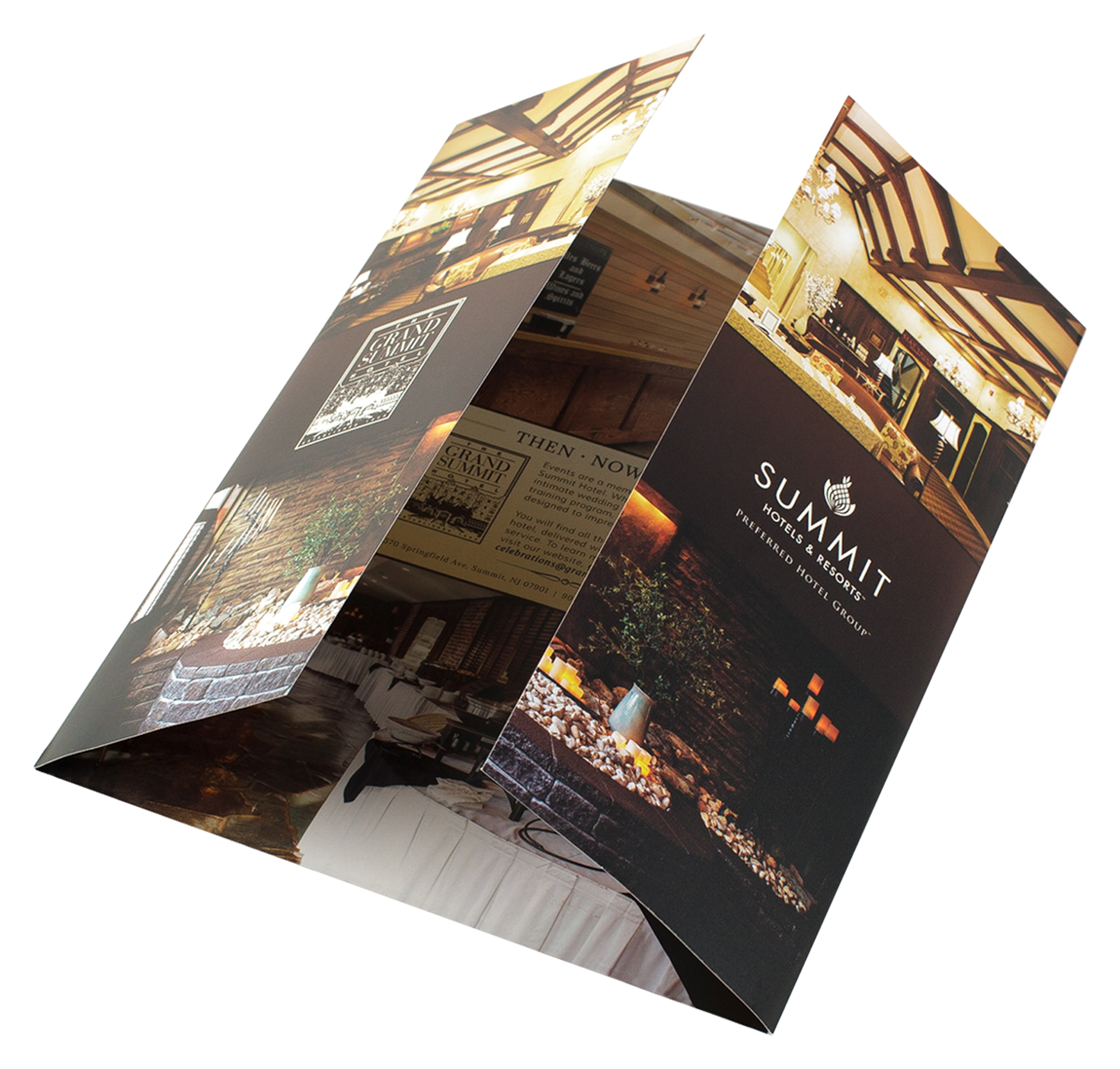 Custom Printed Center Pocket Gatefold Presentation Folder