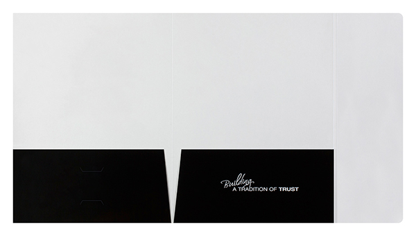 Custom Printed 2 Pocket Info Flap Presentation Folder