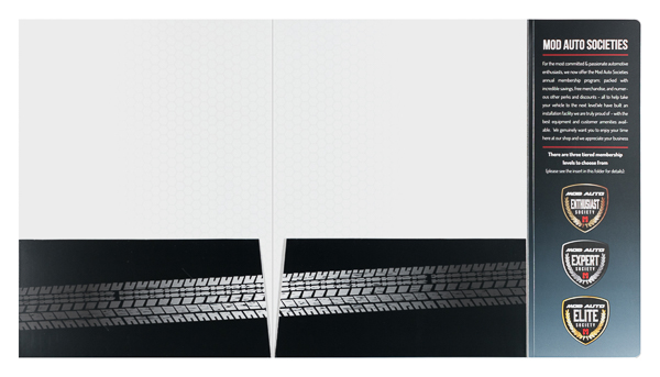 Custom Printed 2 Pocket Info Flap Presentation Folder