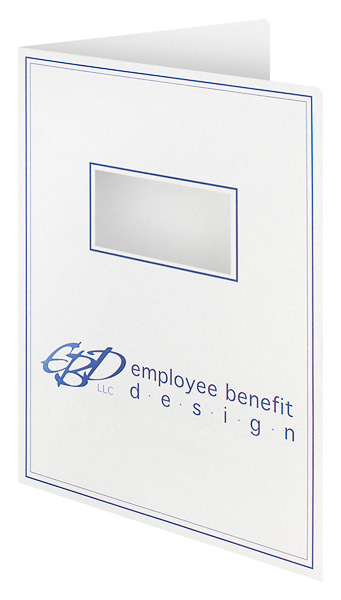 Custom Printed 2 Pocket Die Cut Window Presentation Folder