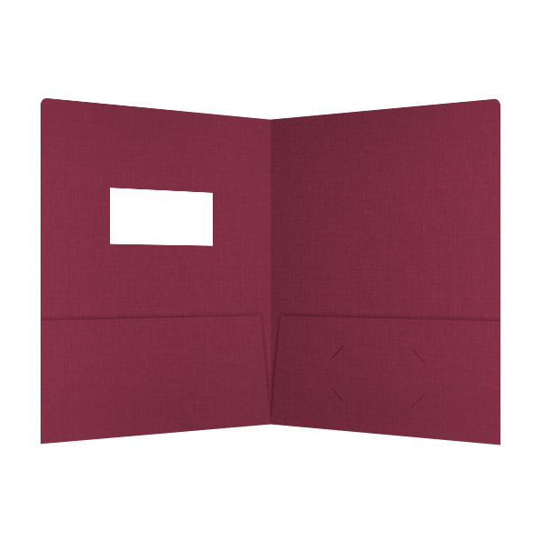 Custom Printed 2 Pocket Die Cut Window Presentation Folder