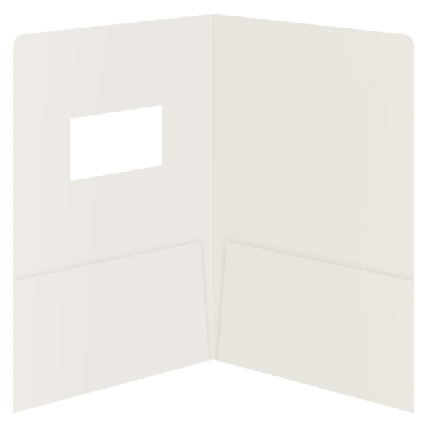 Custom Printed 2 Pocket Die Cut Window Presentation Folder