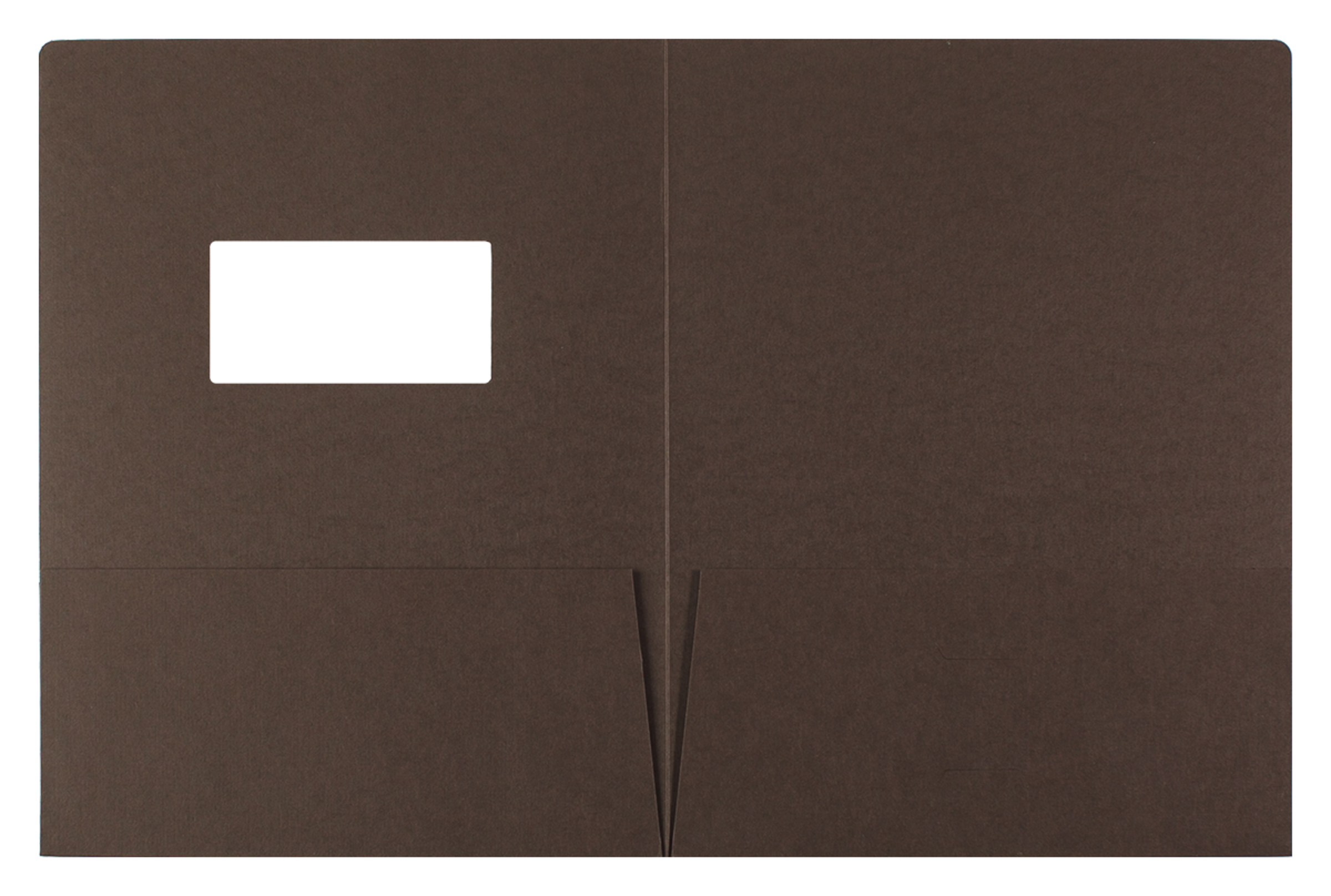 Custom Printed 2 Pocket Die Cut Window Presentation Folder