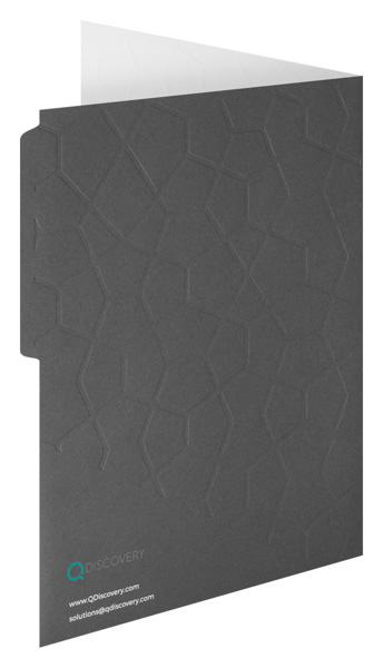 Custom Printed 2 Pocket Letter Size Tabbed File Folder