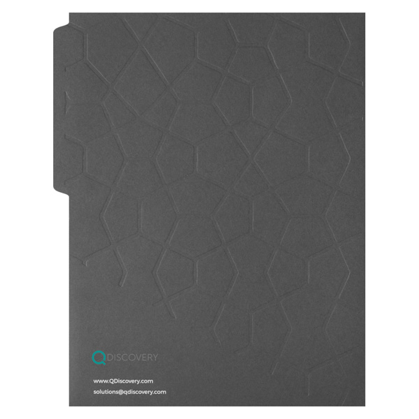 Custom Printed 2 Pocket Letter Size Tabbed File Folder