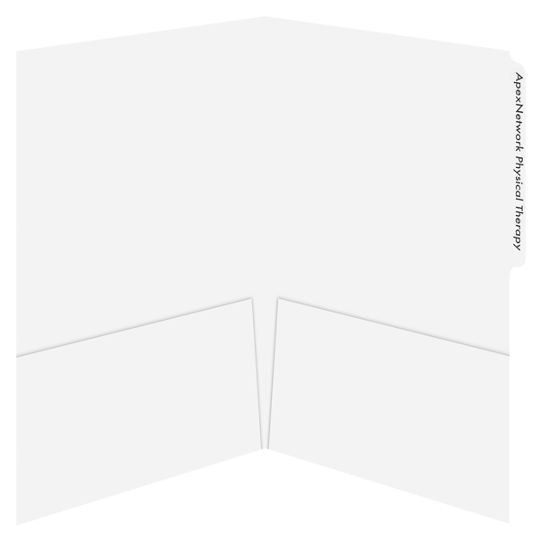 Custom Printed 2 Pocket Letter Size Tabbed File Folder