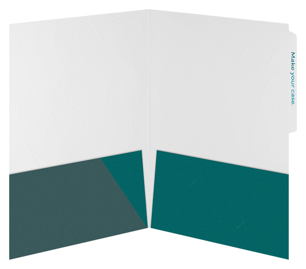 Custom Printed 2 Pocket Letter Size Tabbed File Folder