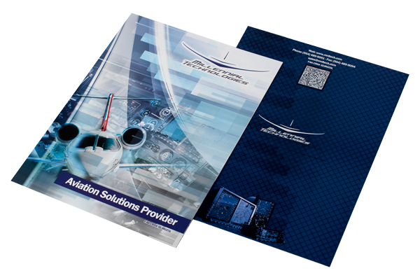 Custom Printed Square Corners Right Pocket Presentation Folder