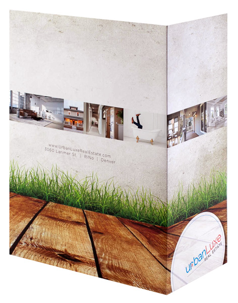 Custom Printed Small & Vertical Pocket Presentation Folder