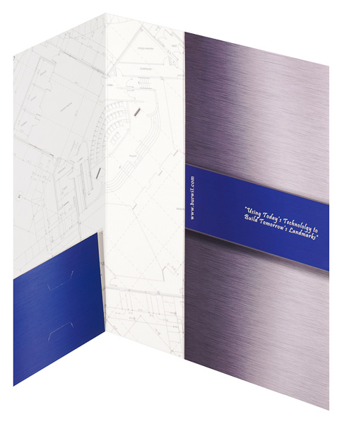 Custom Printed Small & Vertical Pocket Presentation Folder