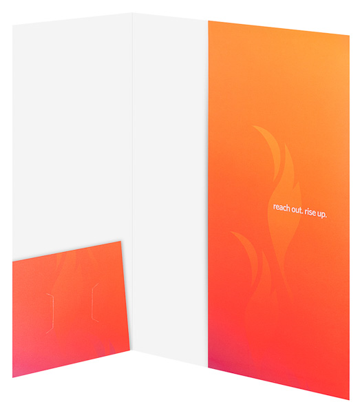 Custom Printed Small & Vertical Pocket Presentation Folder