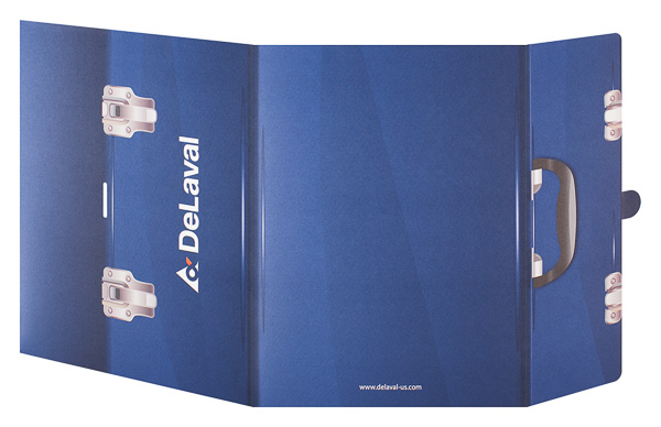 Custom Printed Left Tuck Tab Flap 2 Pocket Presentation Folder