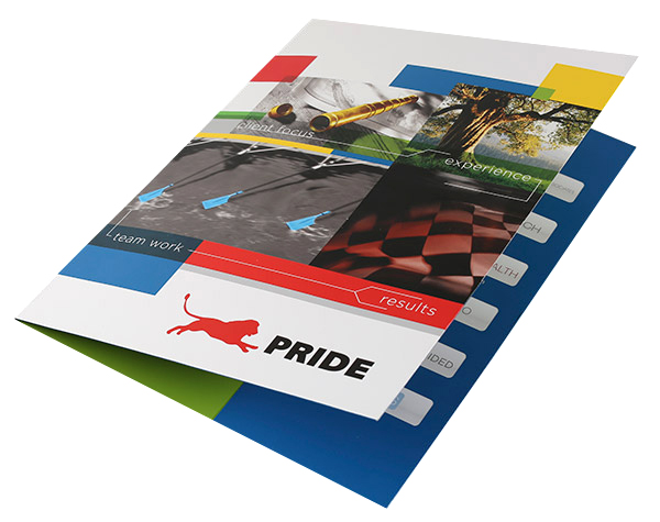 Custom Printed Vertical & Left Pocket Presentation Folder