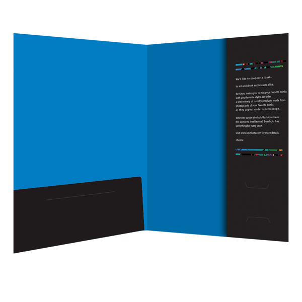 Custom Printed Vertical & Left Pocket Presentation Folder
