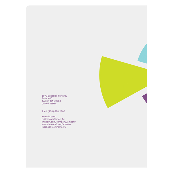 Custom Printed 2 Curved Pocket Letter Size Presentation Folder