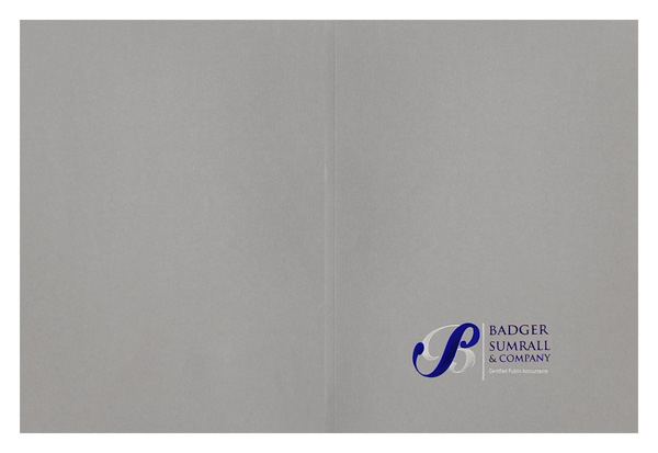 Left Pocket Presentation Folder - Fold Down Tab - Printing Shop