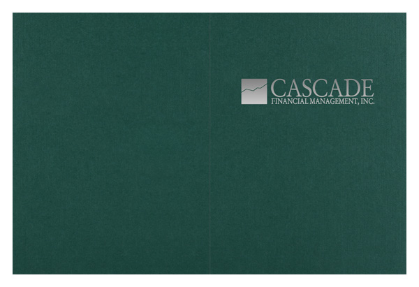 Foil Stamped Presentation Folders, Custom 2-Pocket Foil Folder Printing