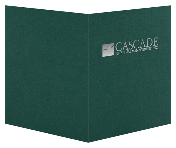 Foil Stamped Presentation Folders, Custom 2-Pocket Foil Folder Printing