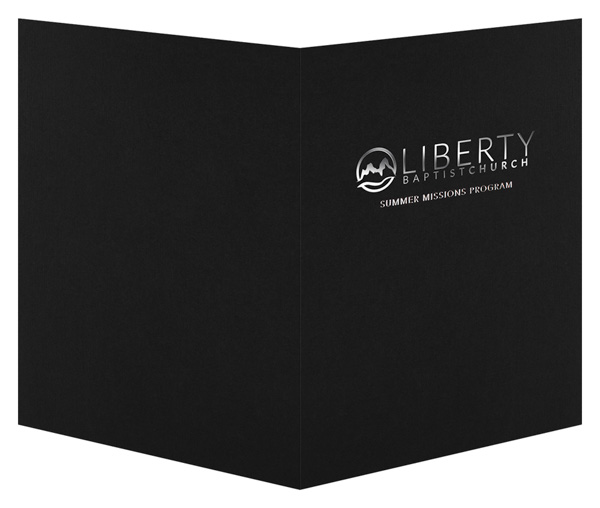 Foil Stamped Presentation Folders, Custom 2-Pocket Foil Folder Printing