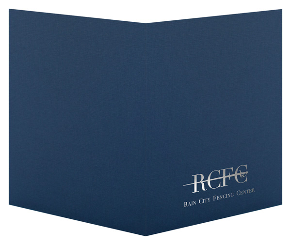 Foil Stamped Presentation Folders, Custom 2-Pocket Foil Folder Printing