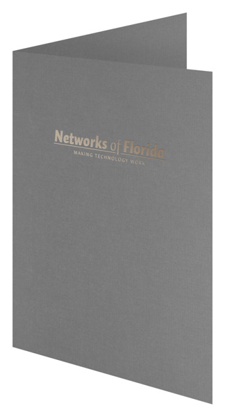 Foil Stamped Presentation Folders, Custom 2-Pocket Foil Folder Printing