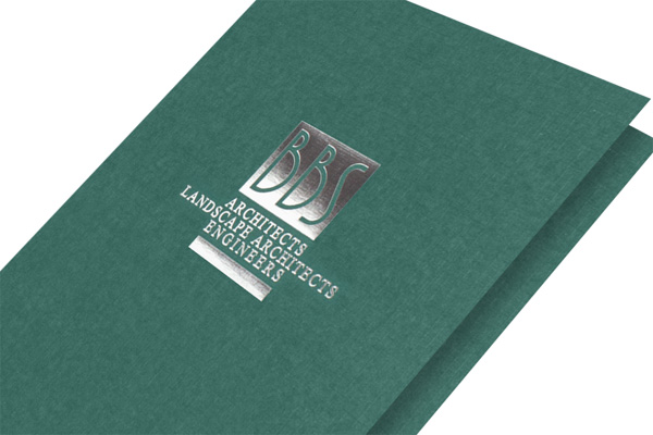 Foil Stamped Presentation Folders, Custom 2-Pocket Foil Folder Printing