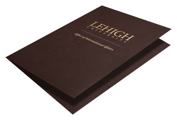 Foil Stamped Presentation Folders, Custom 2-Pocket Foil Folder Printing