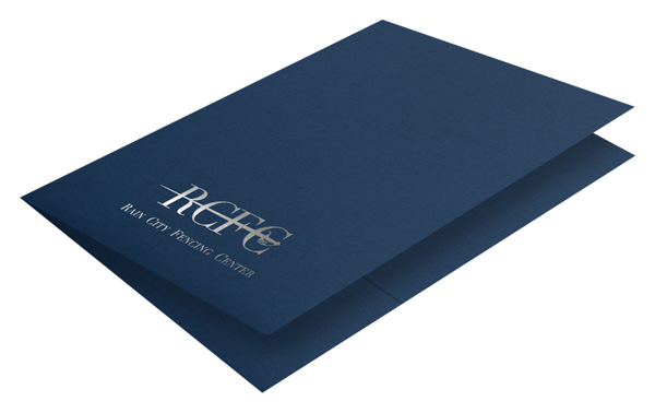 Foil Stamped Presentation Folders, Custom 2-Pocket Foil Folder Printing
