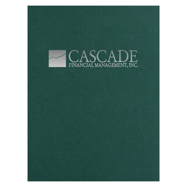 Foil Stamped Presentation Folders, Custom 2-Pocket Foil Folder Printing
