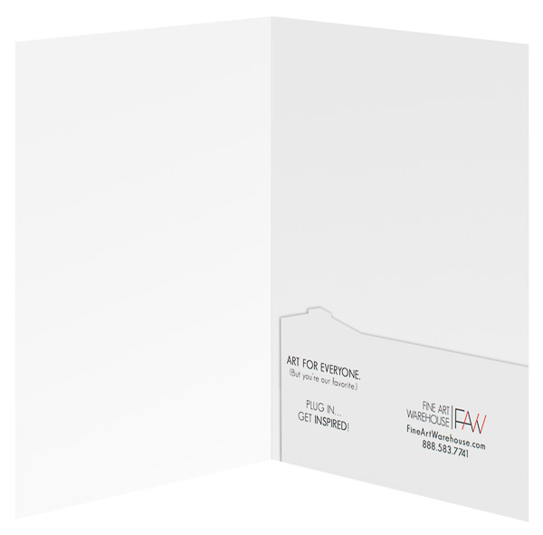 Custom Printed Right Pocket Flash Drive Presentation Folder