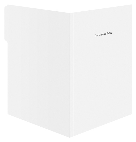 Custom Printed Letter Size Left Tab File Folder