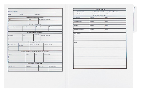 Custom Printed Letter Size Left Tab File Folder