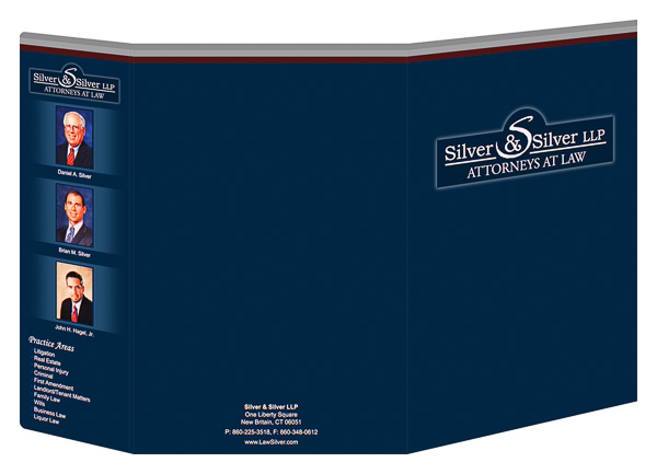 Custom Printed Legal Size 3 Panel Info Flap Presentation Folder