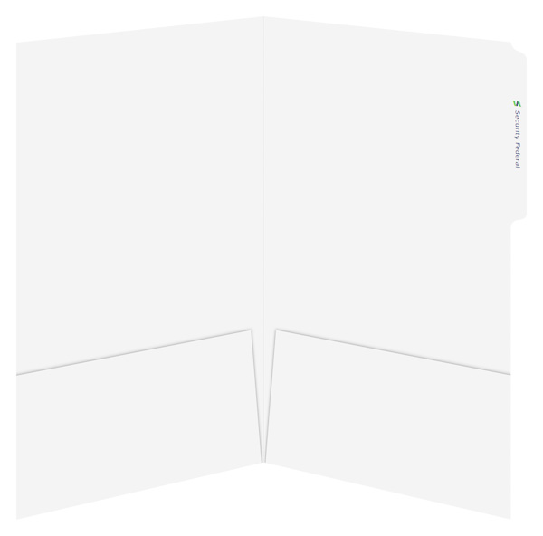 Custom Printed Legal Size 2 Pocket Side File Tab Folder