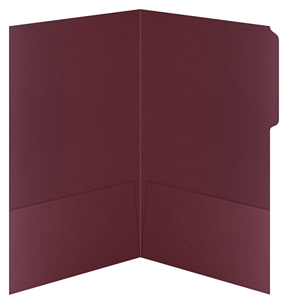 Custom Printed Legal Size 2 Pocket Side File Tab Folder