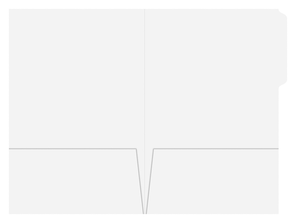 Custom Printed Legal Size 2 Pocket Side File Tab Folder